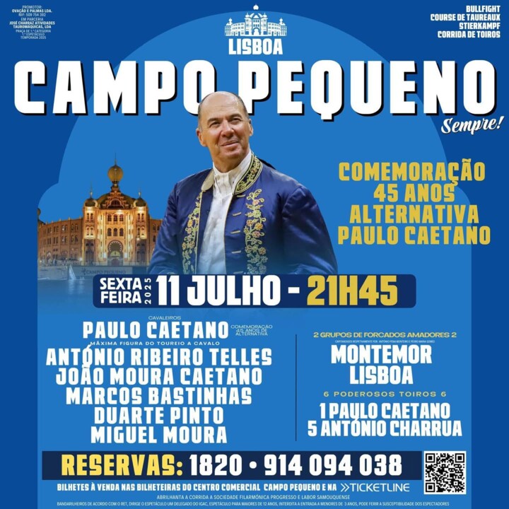 Os cartéis da temporada 2025 no Campo Pequeno - BARREIRA DE SOMBRA